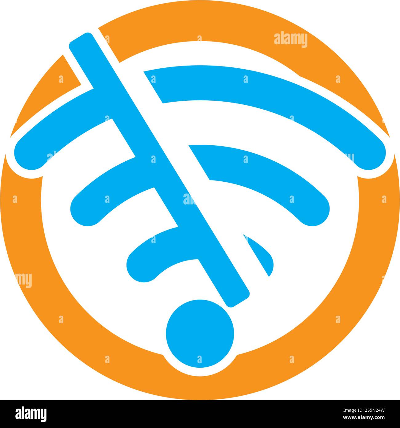 wireless Logo Template vector illustration Stock Vector Image & Art - Alamy