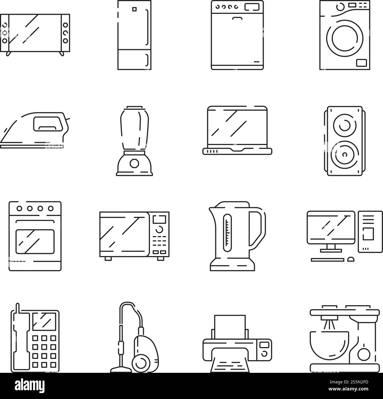Home electrical equipment Black and White Stock Photos & Images - Alamy