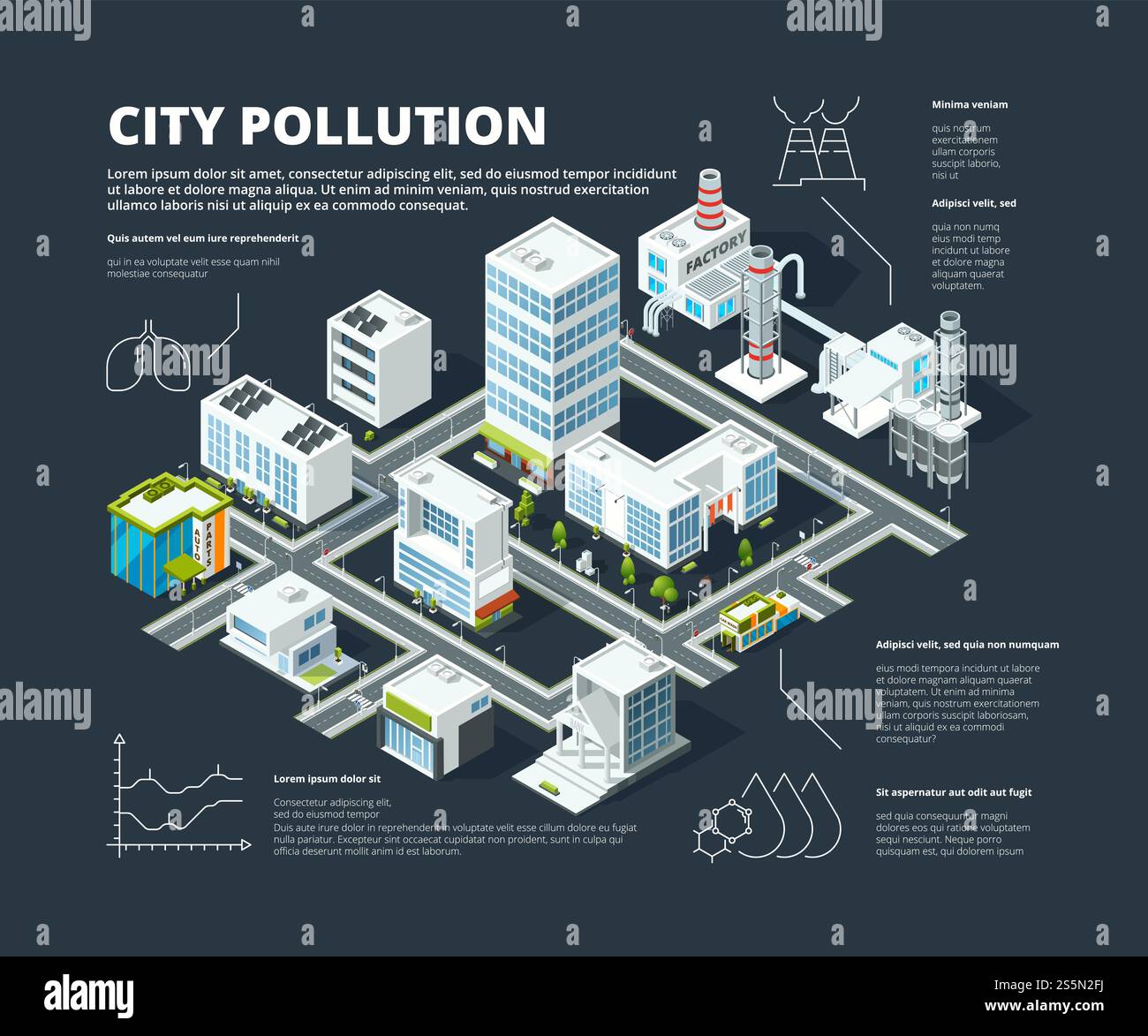 Urban infographic. Business concept people population megapolis ...
