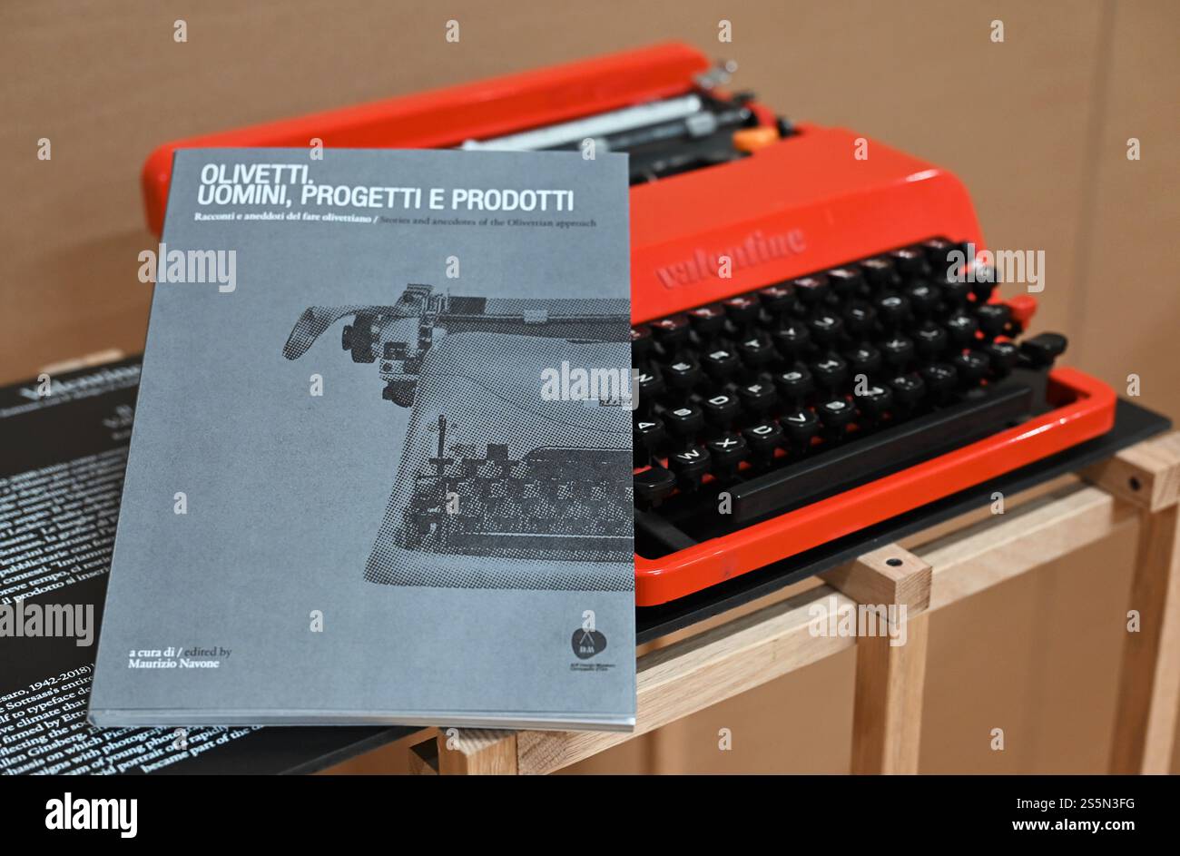 Milan, . 14th Jan, 2025. Milan, Italy Olivetti. Men, projects and products retrospective ...