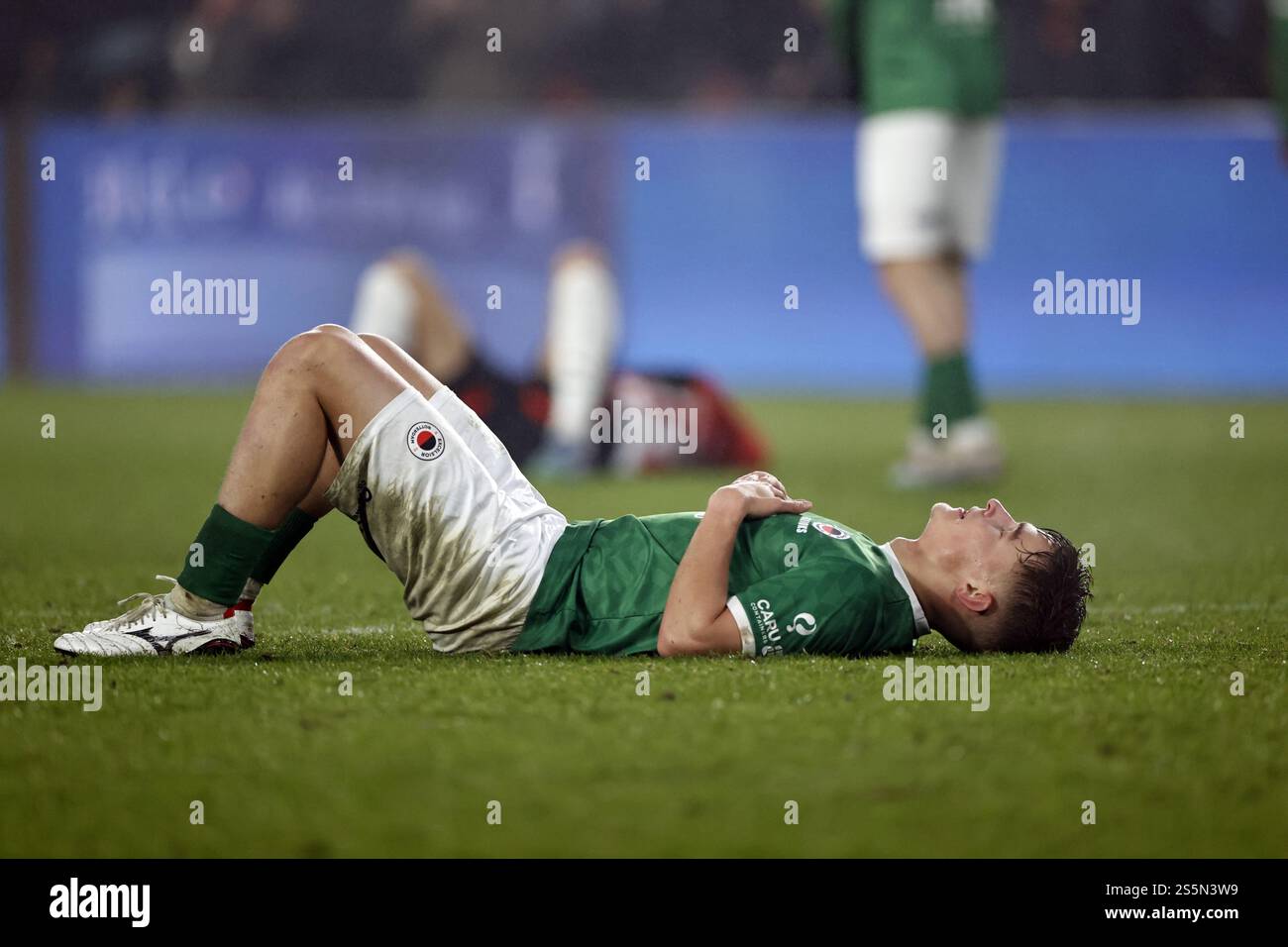 EINDHOVEN - Noah Naujoks of Excelsior Rotterdam balks after the KNVB ...