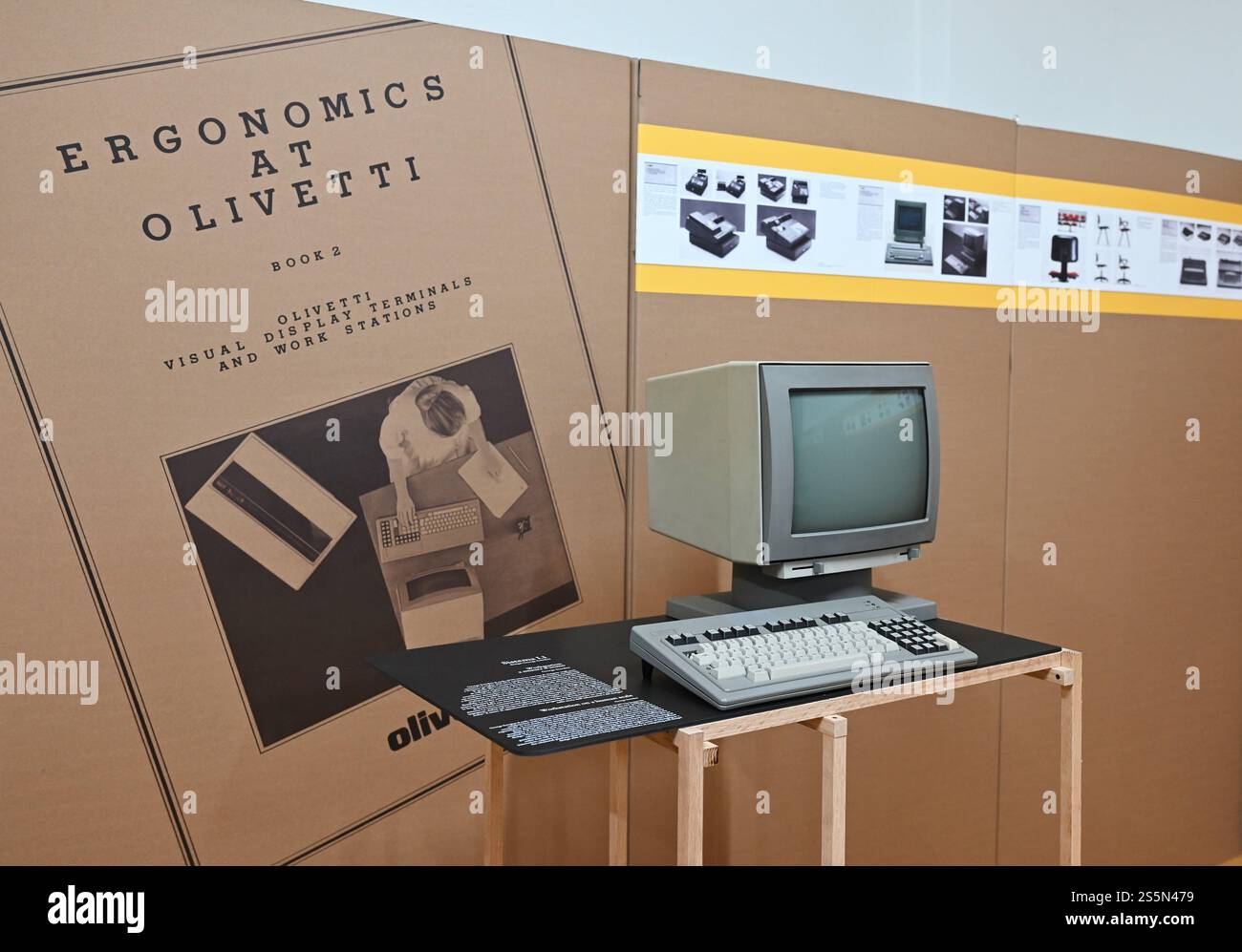 Milan, . 14th Jan, 2025. Milan, Italy Olivetti. Men, projects and products retrospective ...