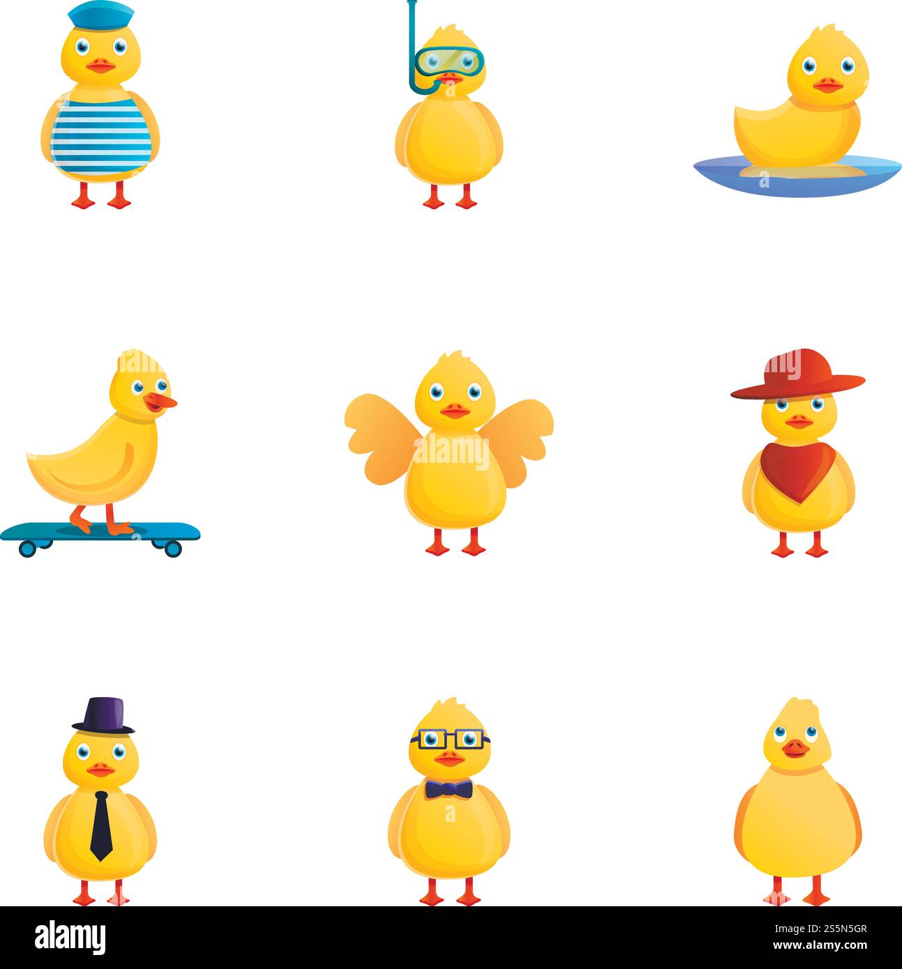 Cute little family yellow Stock Vector Images - Alamy