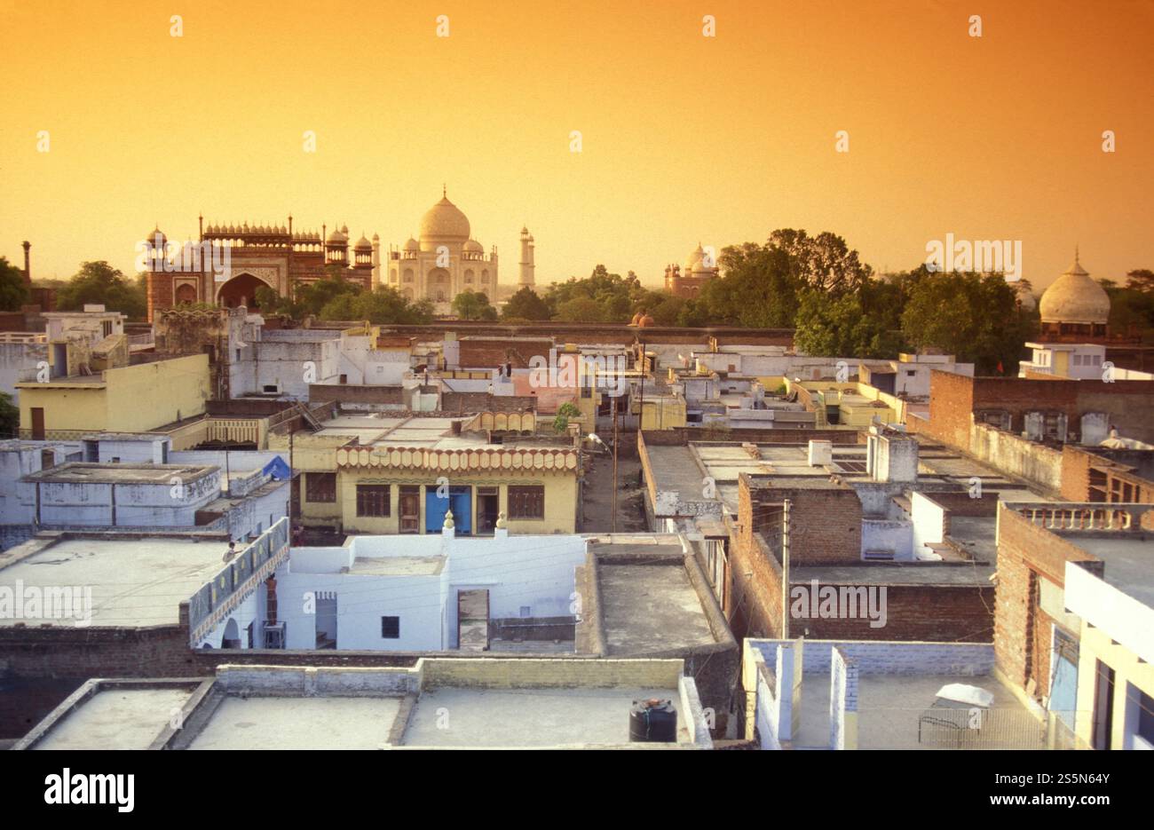 the architecture of the Taj Mahal in the city of Agra in the Province ...