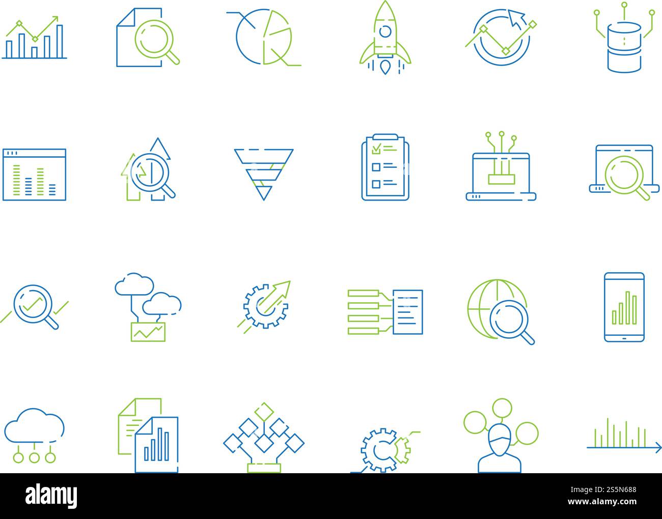 Business analysis icon. Manager strategy diagram graphics of risque ...