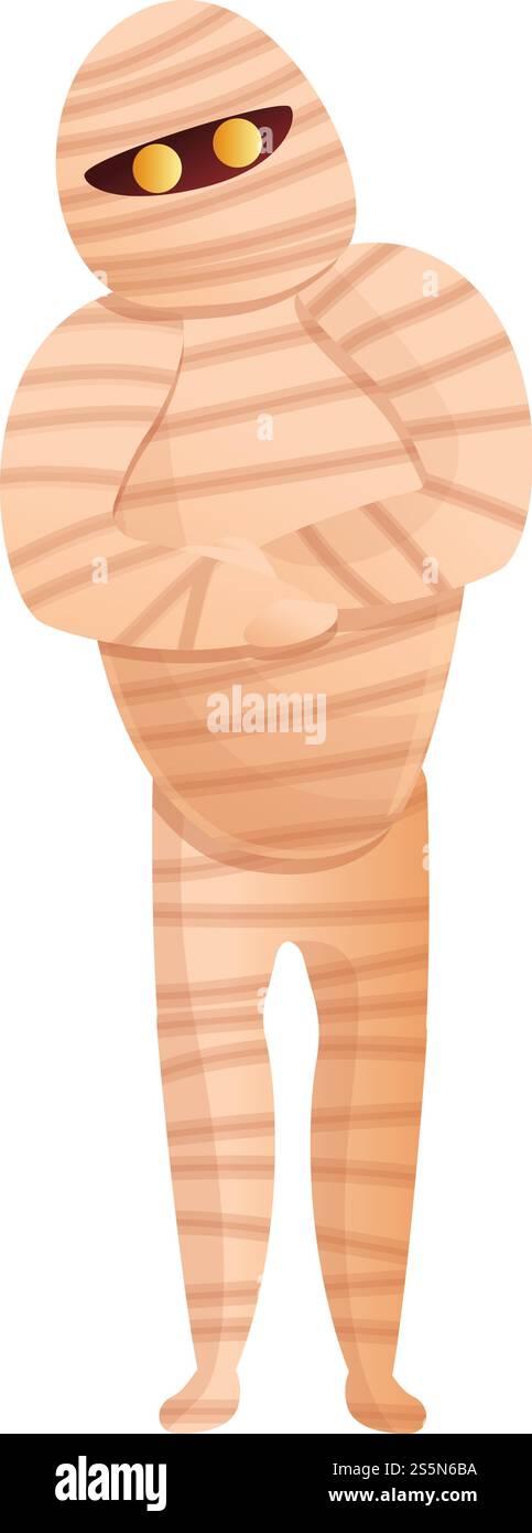 Egypt mummy icon. Cartoon of egypt mummy vector icon for web design ...