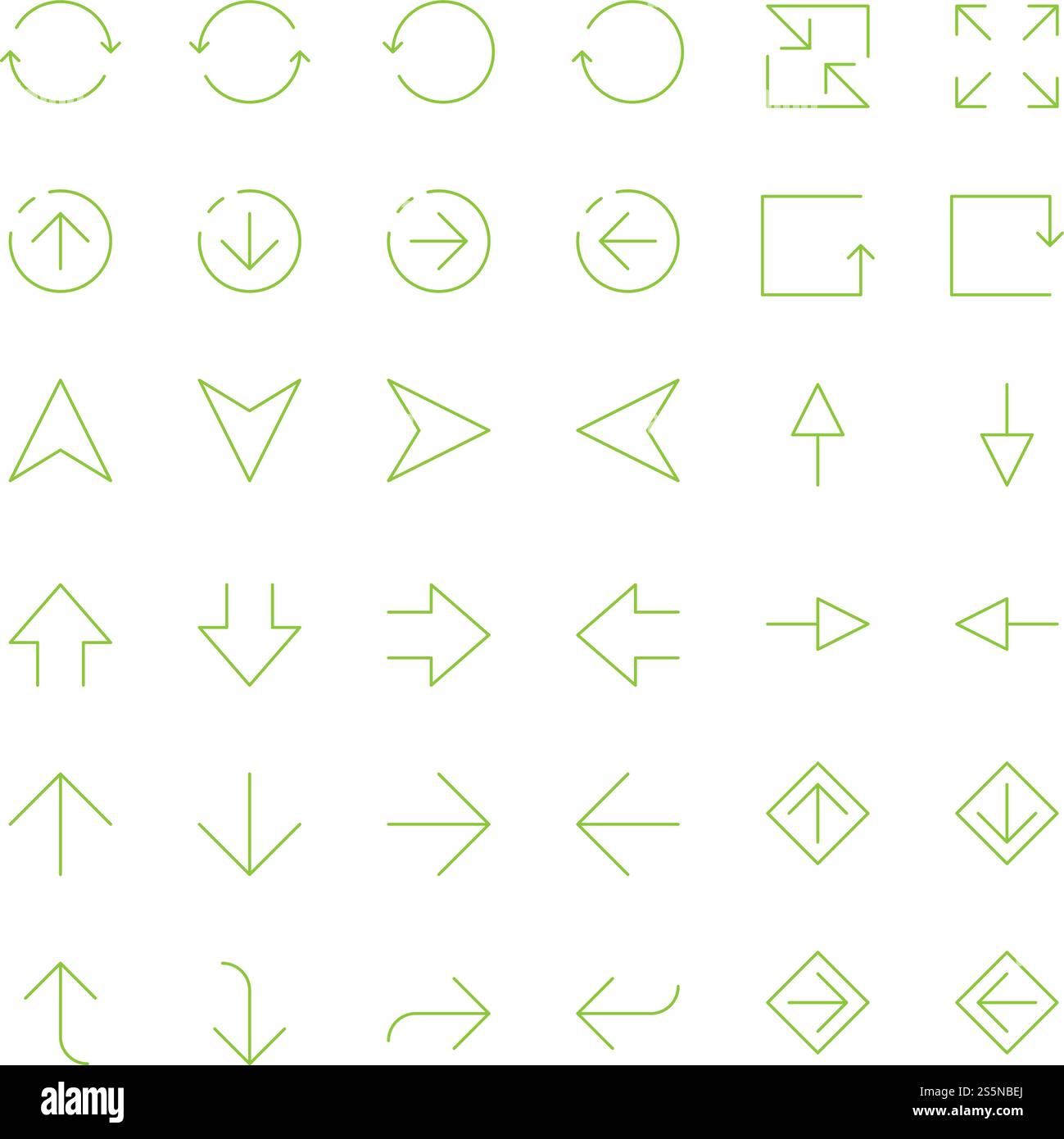 Thin arrows. Infographic thin elements template navigation arrows ...