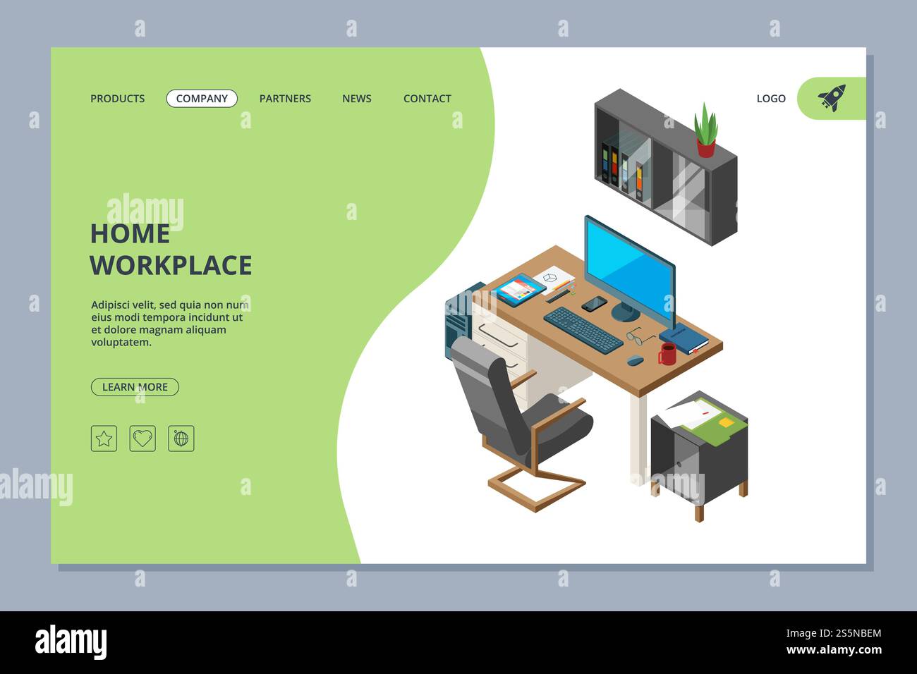 Freelance landing. Coworking space for artists and programmers ...