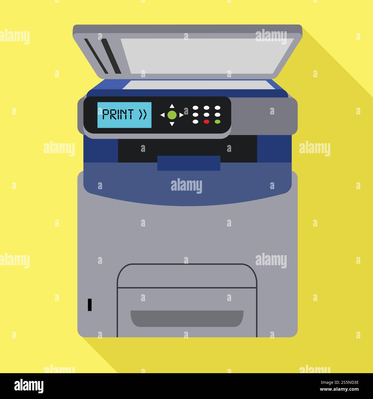 Office xerox printer icon. Flat illustration of office xerox printer vector icon for web design ...