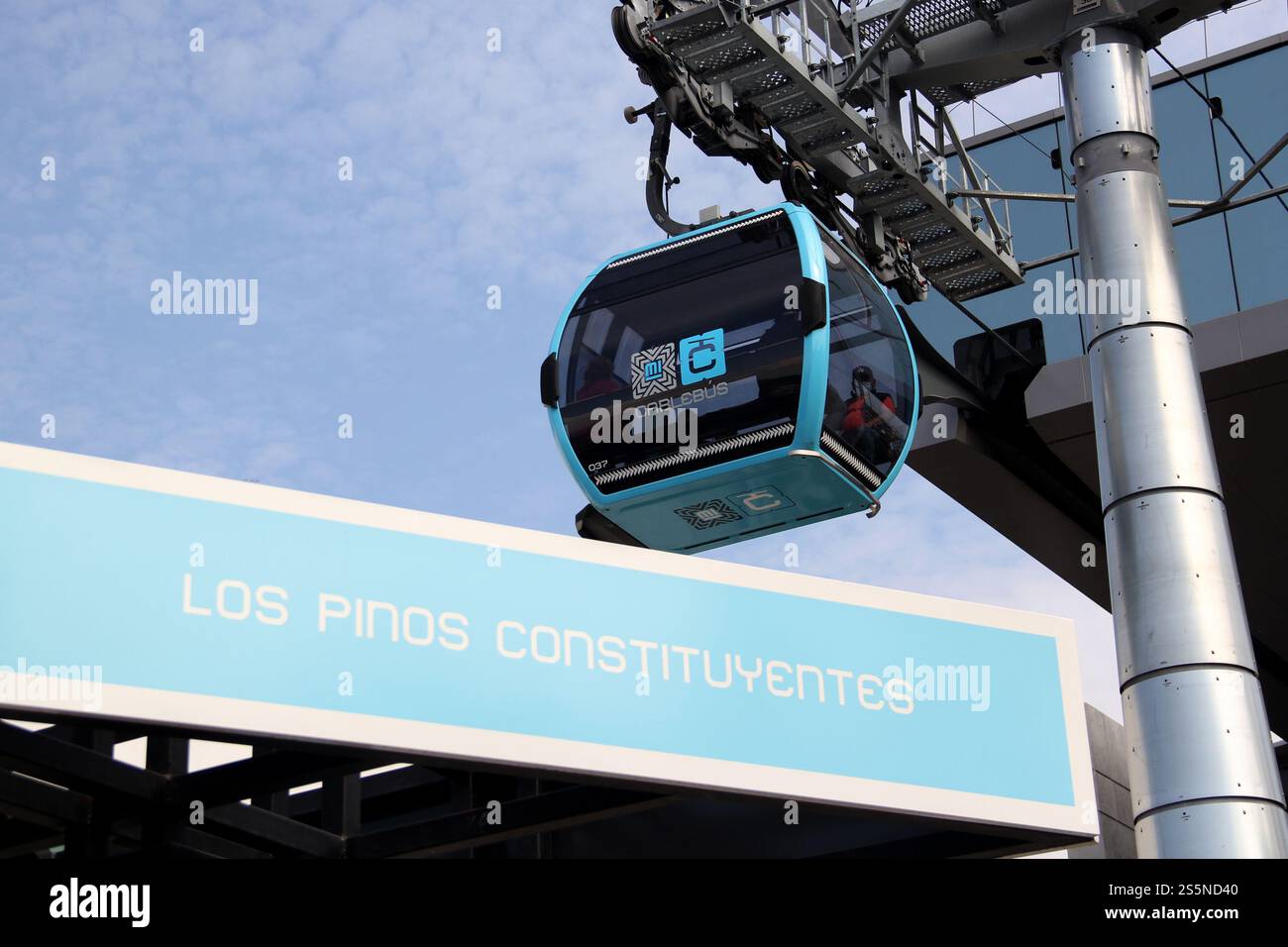 Mexico City, Mexico - Jan 8 2025: Los Pinos Constituyentes Station of ...