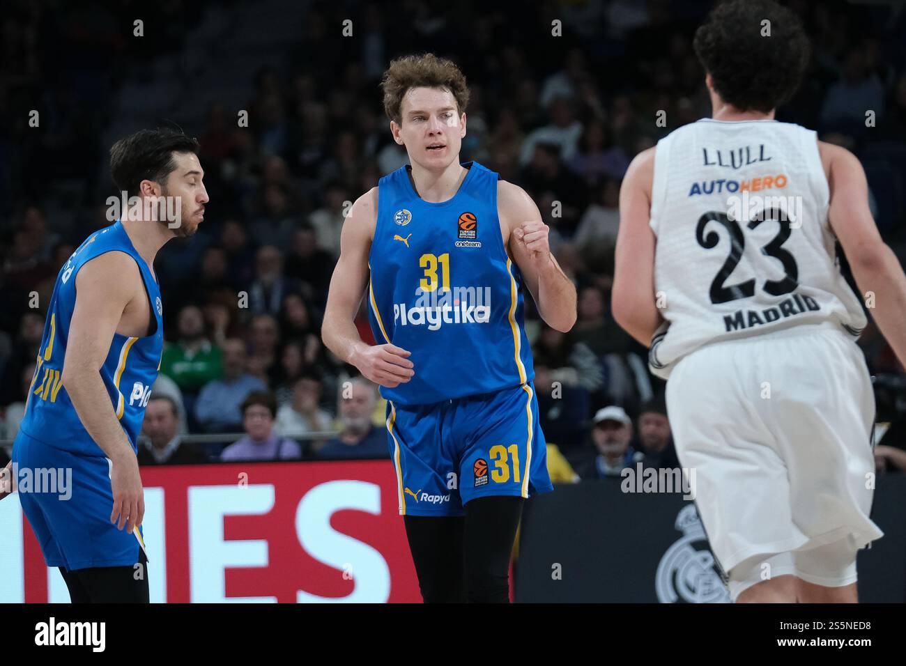 Madrid, Spain. 14th Jan, 2025. Rokas Jokubaitis of Maccabi Tel Aviv ...