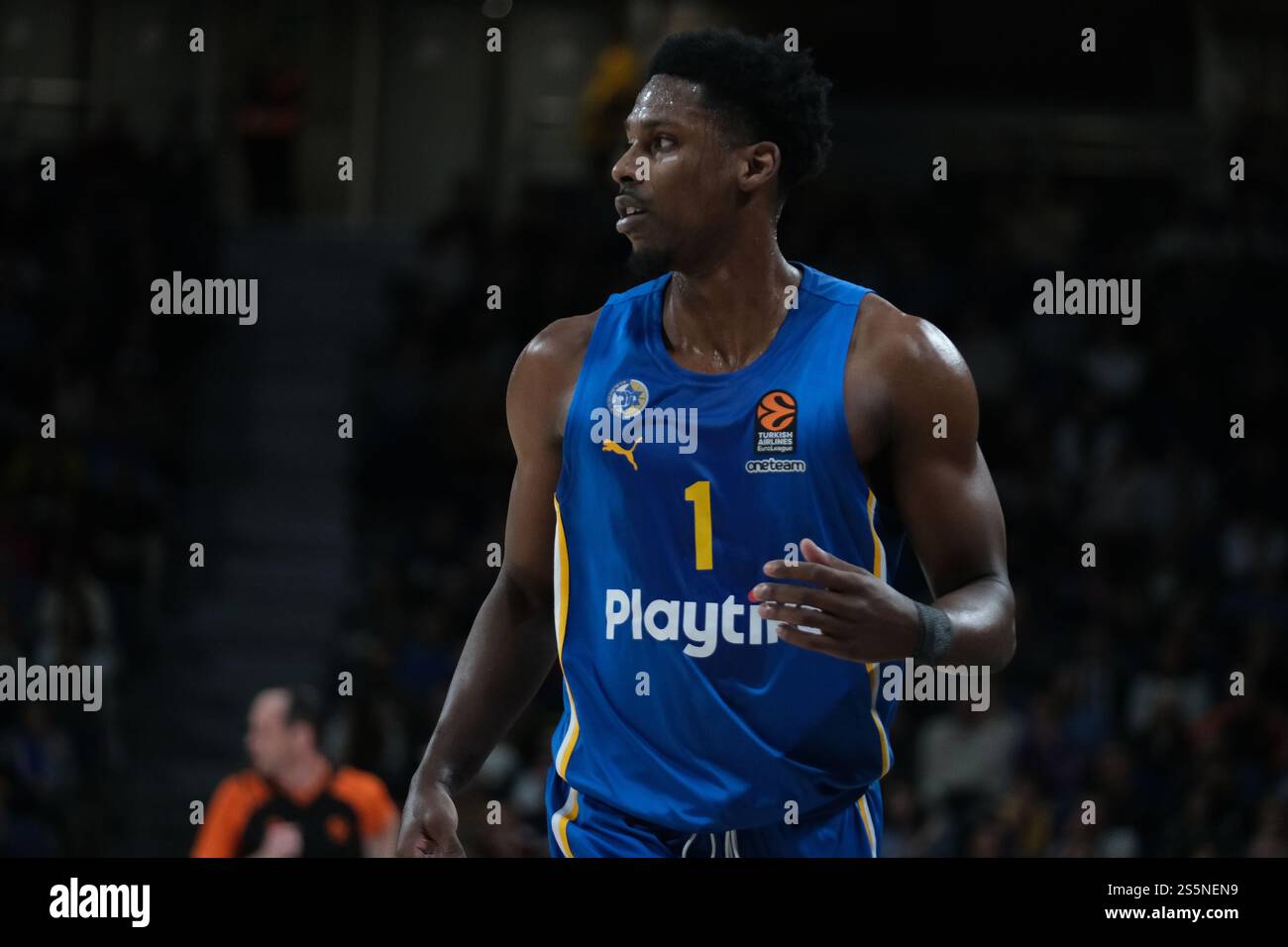 Madrid, Spain. 14th Jan, 2025. Jaylen Hoard of Maccabi Tel Aviv during ...