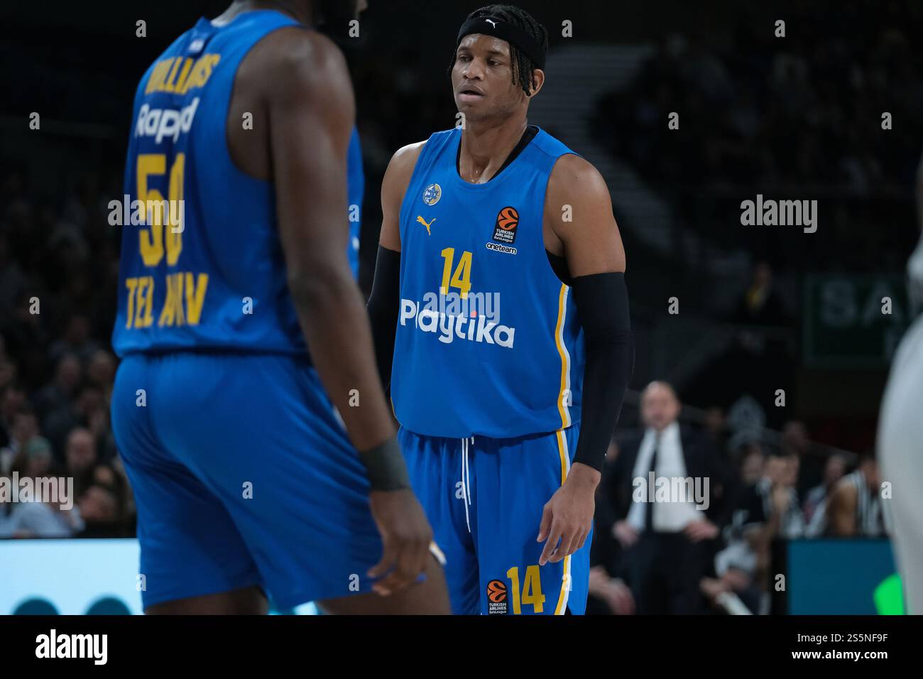 Madrid, Spain. 14th Jan, 2025. Jasiel Rivero of Maccabi Tel Aviv during the Turkish Airlines ...