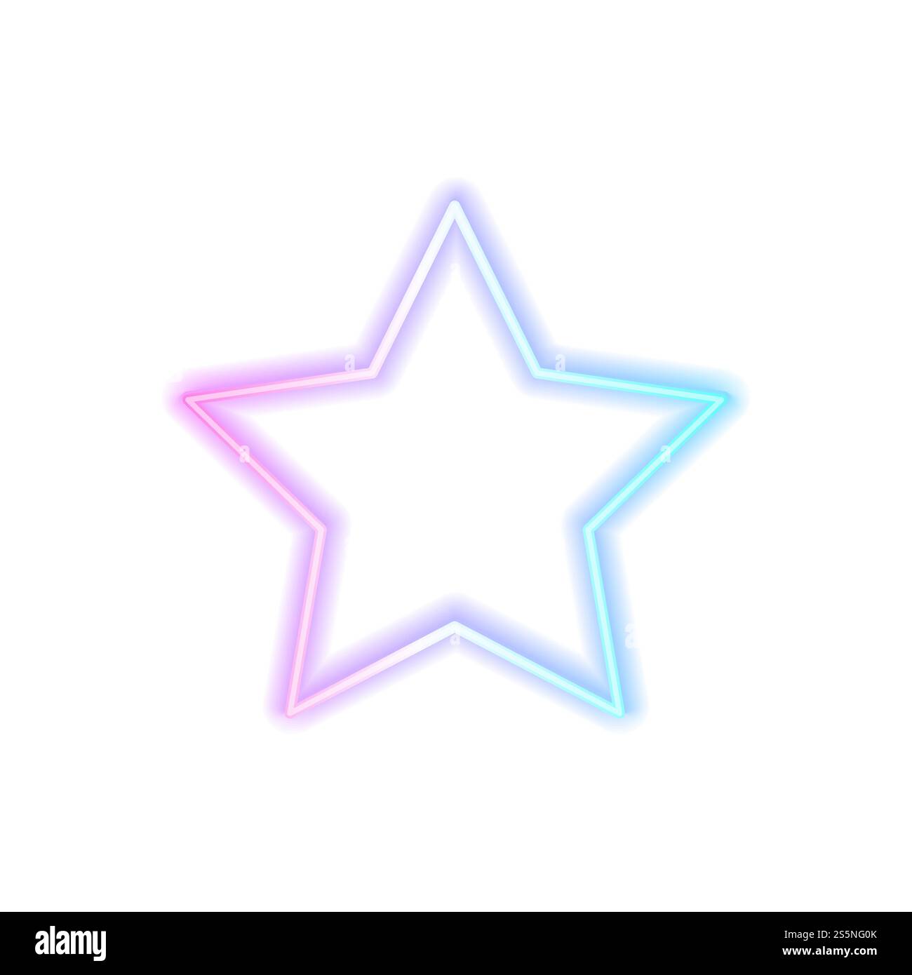 Neon star. Isolated on white background Stock Vector Image & Art - Alamy
