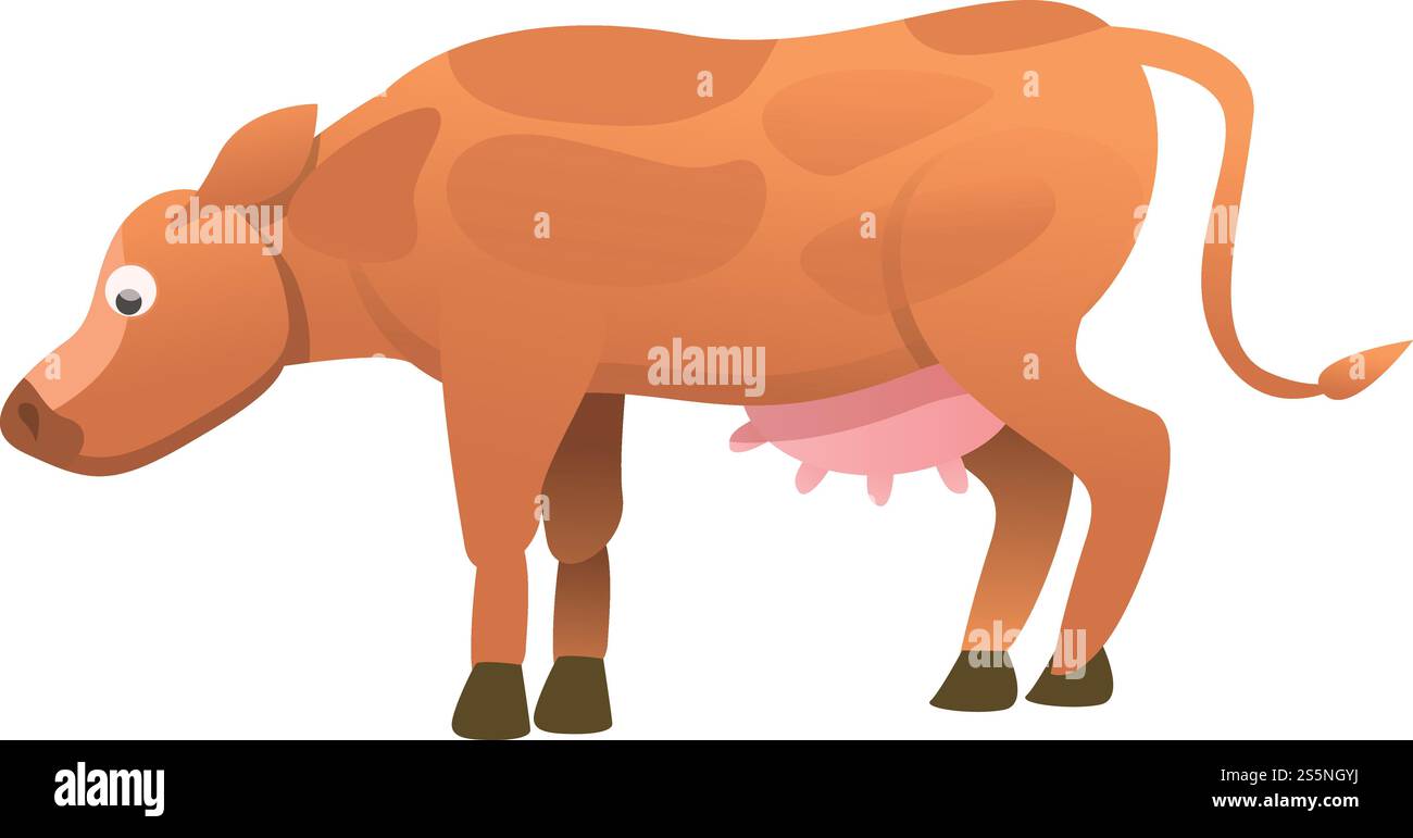 Cow kid icon. Cartoon of cow kid vector icon for web design isolated on ...