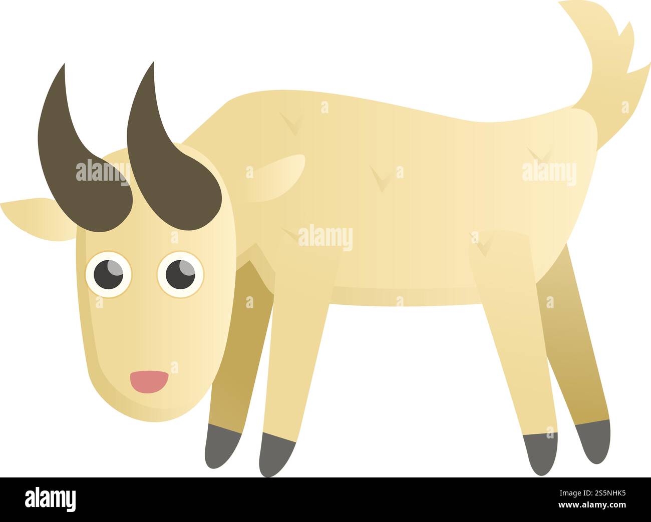 Goat icon. Cartoon of goat vector icon for web design isolated on white ...