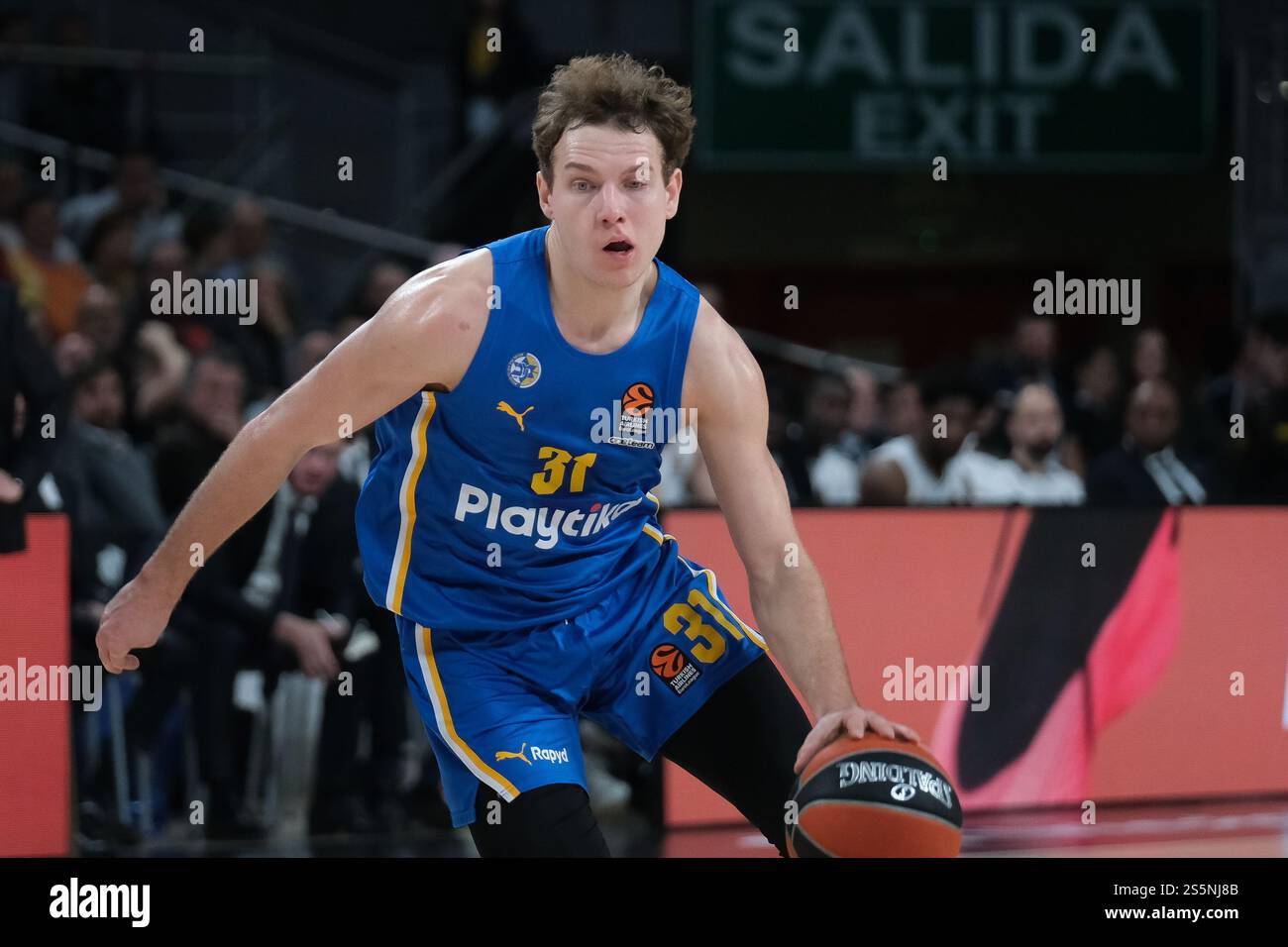 Madrid, Spain. 14th Jan, 2025. Rokas Jokubaitis of Maccabi Tel Aviv ...