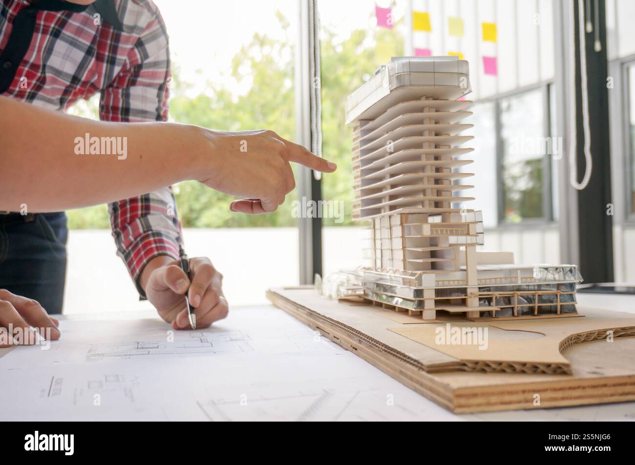 Architecture drawing on architectural project business architecture ...