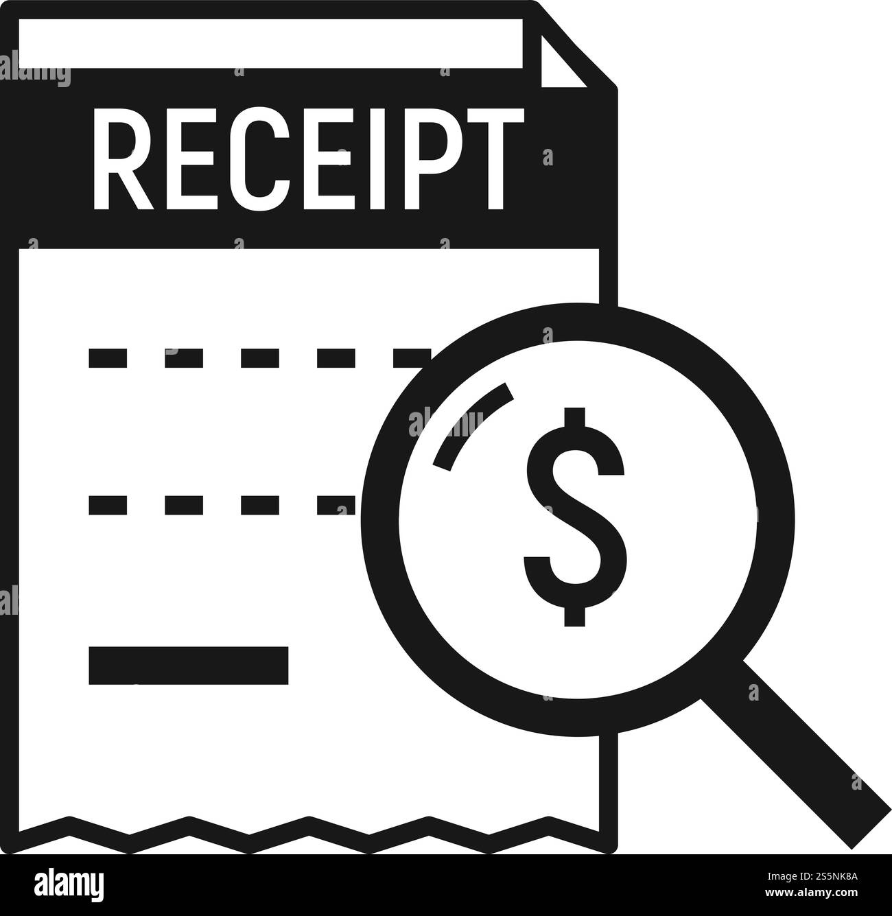 Money receipt icon. Simple illustration of money receipt vector icon ...