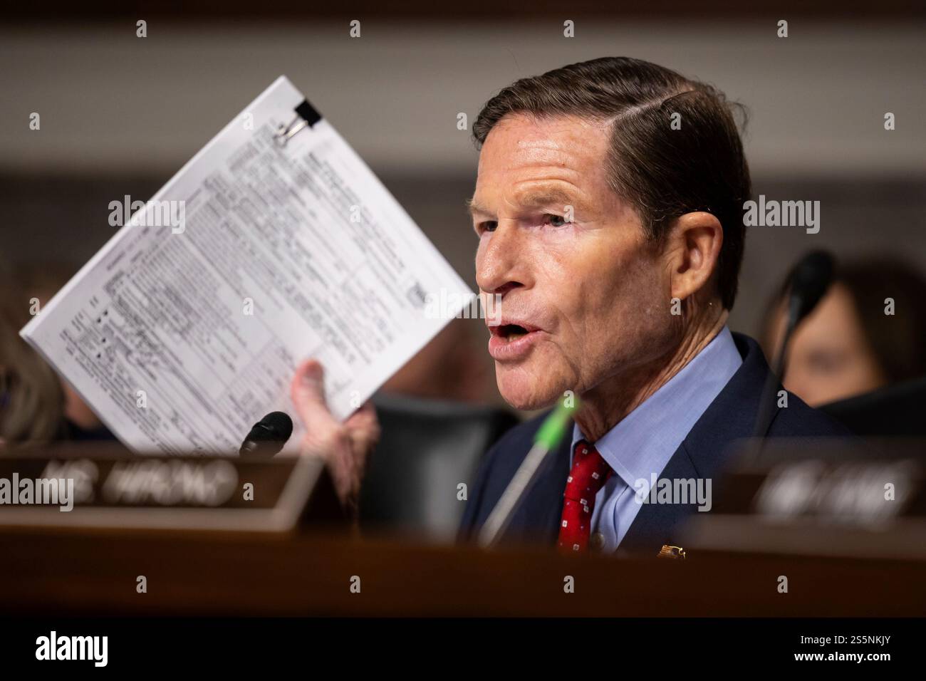 Sen. Richard Blumenthal (D-Conn.) speaks during the confirmation ...