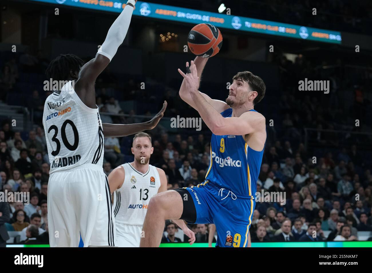 Madrid, Spain. 14th Jan, 2025. Roman Sorkin of Maccabi Tel Aviv during the Turkish Airlines ...