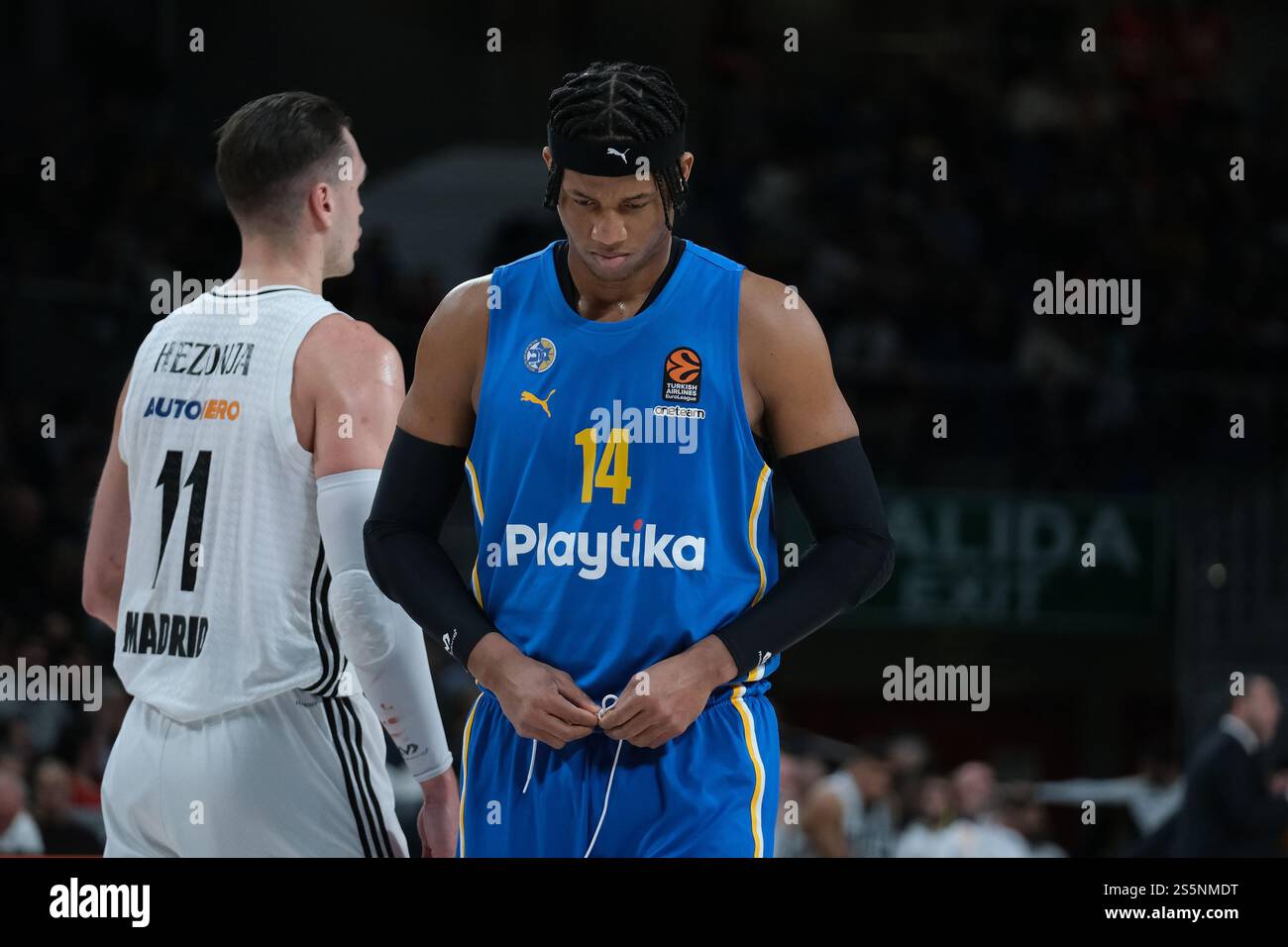 Madrid, Spain. 14th Jan, 2025. Jasiel Rivero of Maccabi Tel Aviv during the Turkish Airlines ...