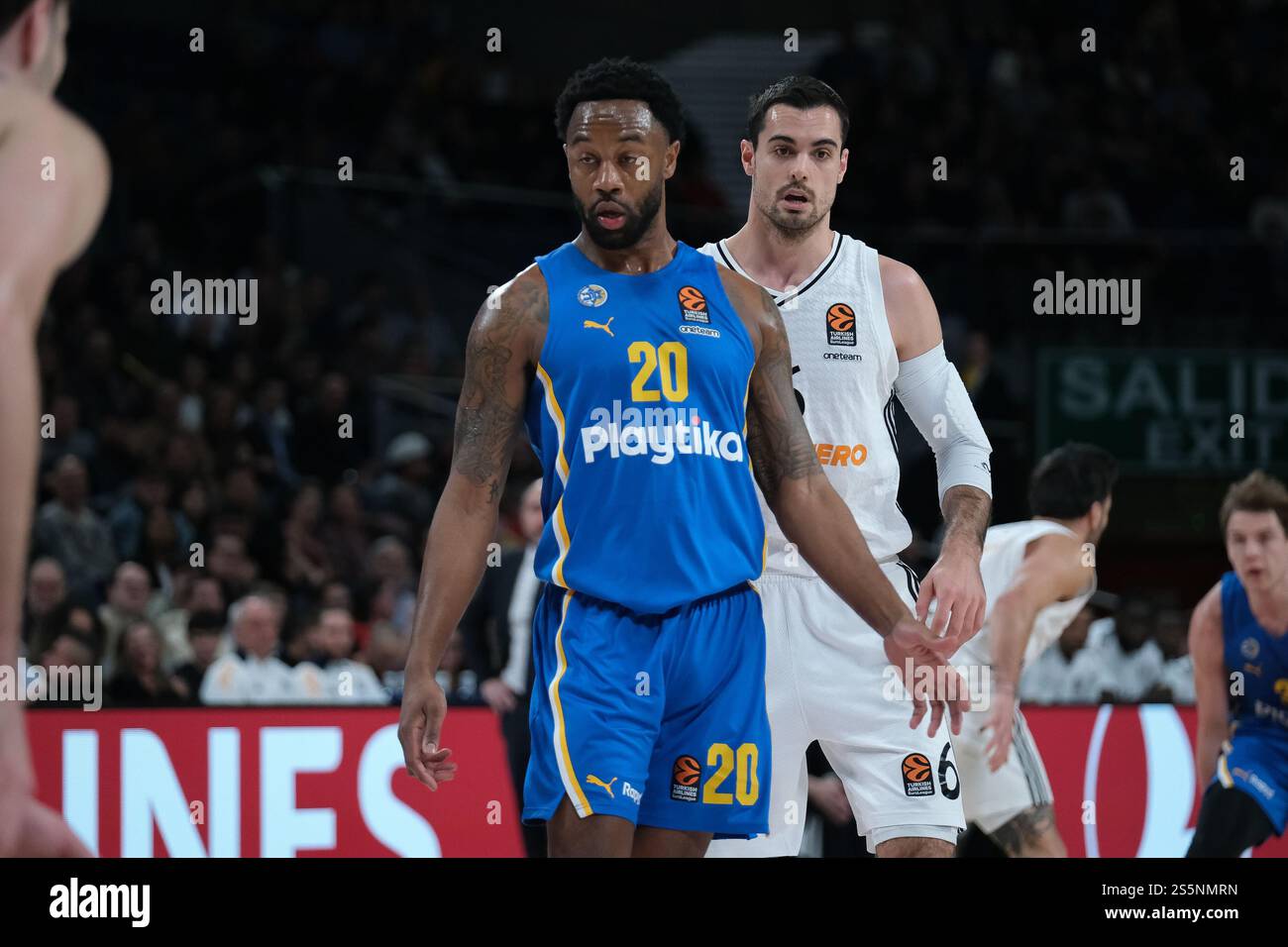 Madrid, Spain. 14th Jan, 2025. Levi Randolph of Maccabi Tel Aviv during the Turkish Airlines ...