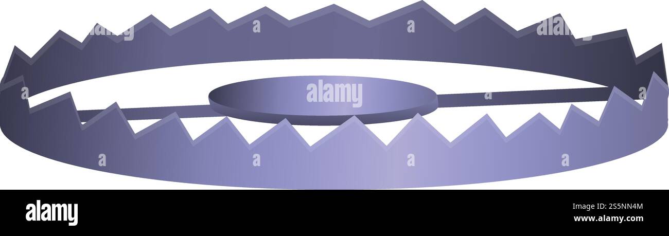 Metal trap icon. Cartoon of metal trap vector icon for web design ...