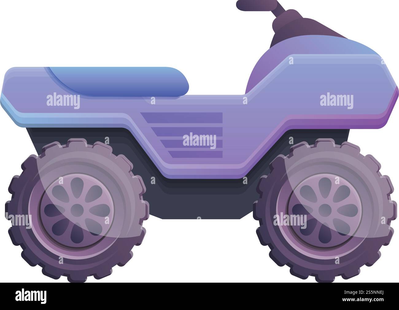Power quad bike icon. Cartoon of power quad bike vector icon for web ...