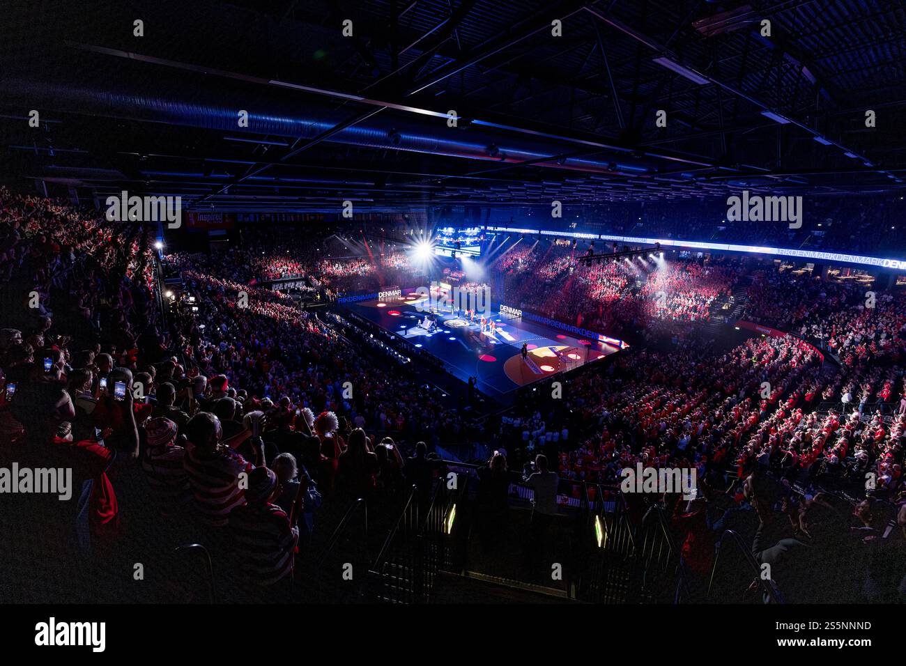 Herning, Denmark. 14th Jan, 2025. The Jyske Bank Boxen seen during the ...