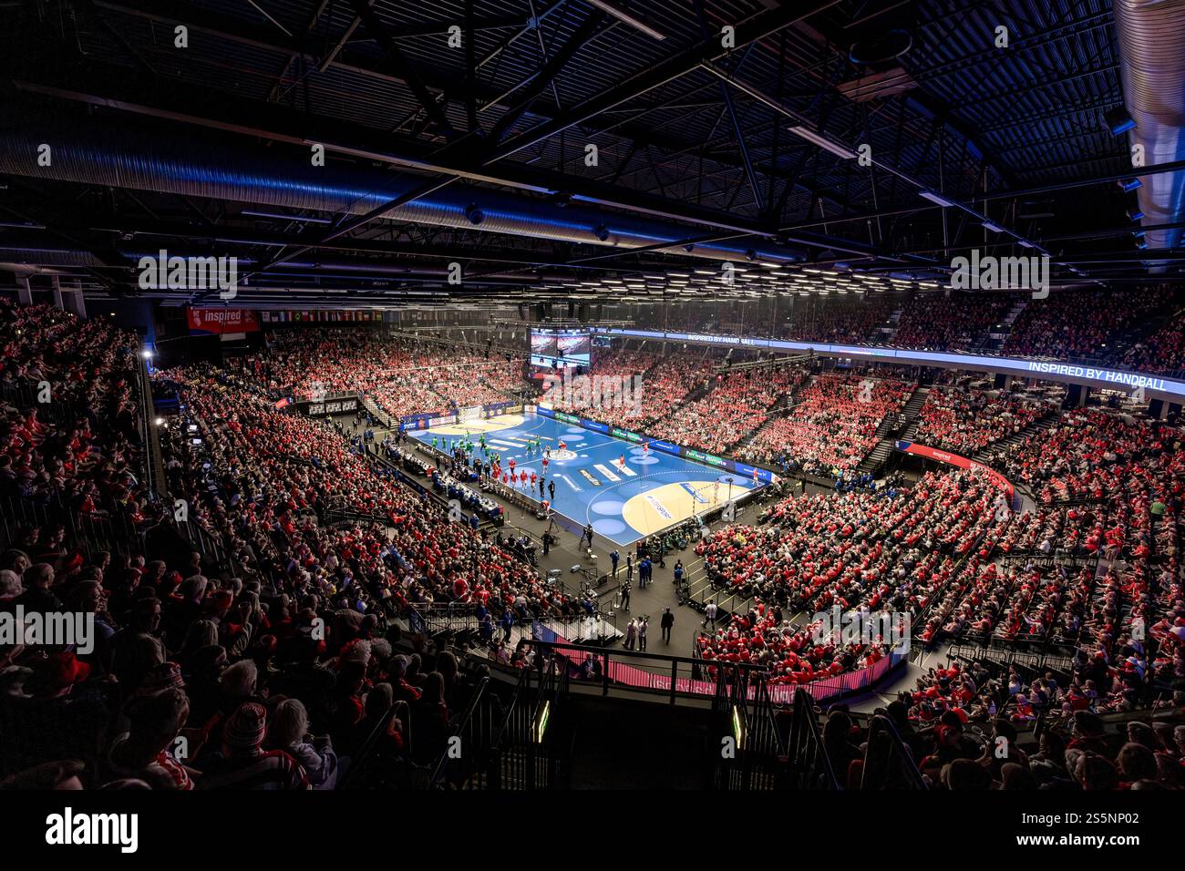 Herning, Denmark. 14th Jan, 2025. The Jyske Bank Boxen seen during the ...