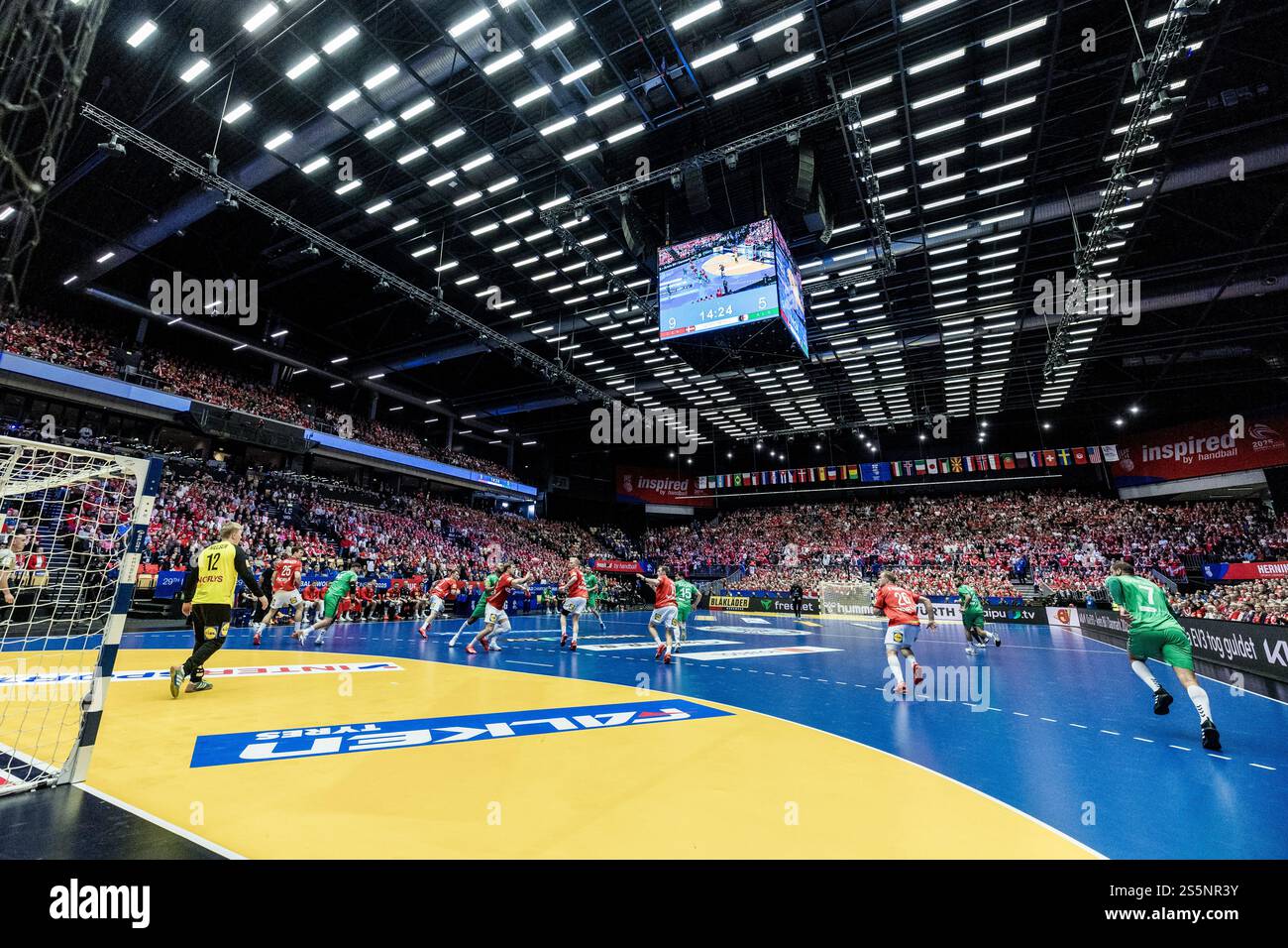 Herning, Denmark. 14th Jan, 2025. The Jyske Bank Boxen seen during the ...
