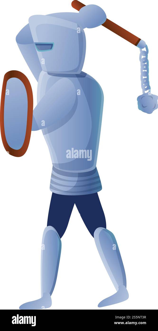 Knight spiky ball icon. Cartoon of knight spiky ball vector icon for ...