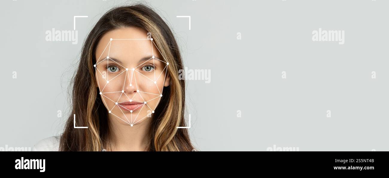 Facial recognition technology used for identification in modern ...