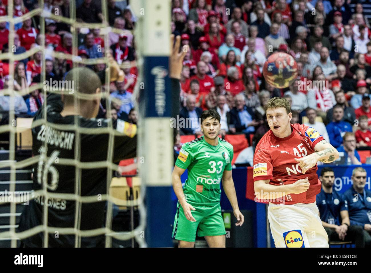 Herning, Denmark. 14th Jan, 2025. Emil Madsen (45) of Denmark seen ...