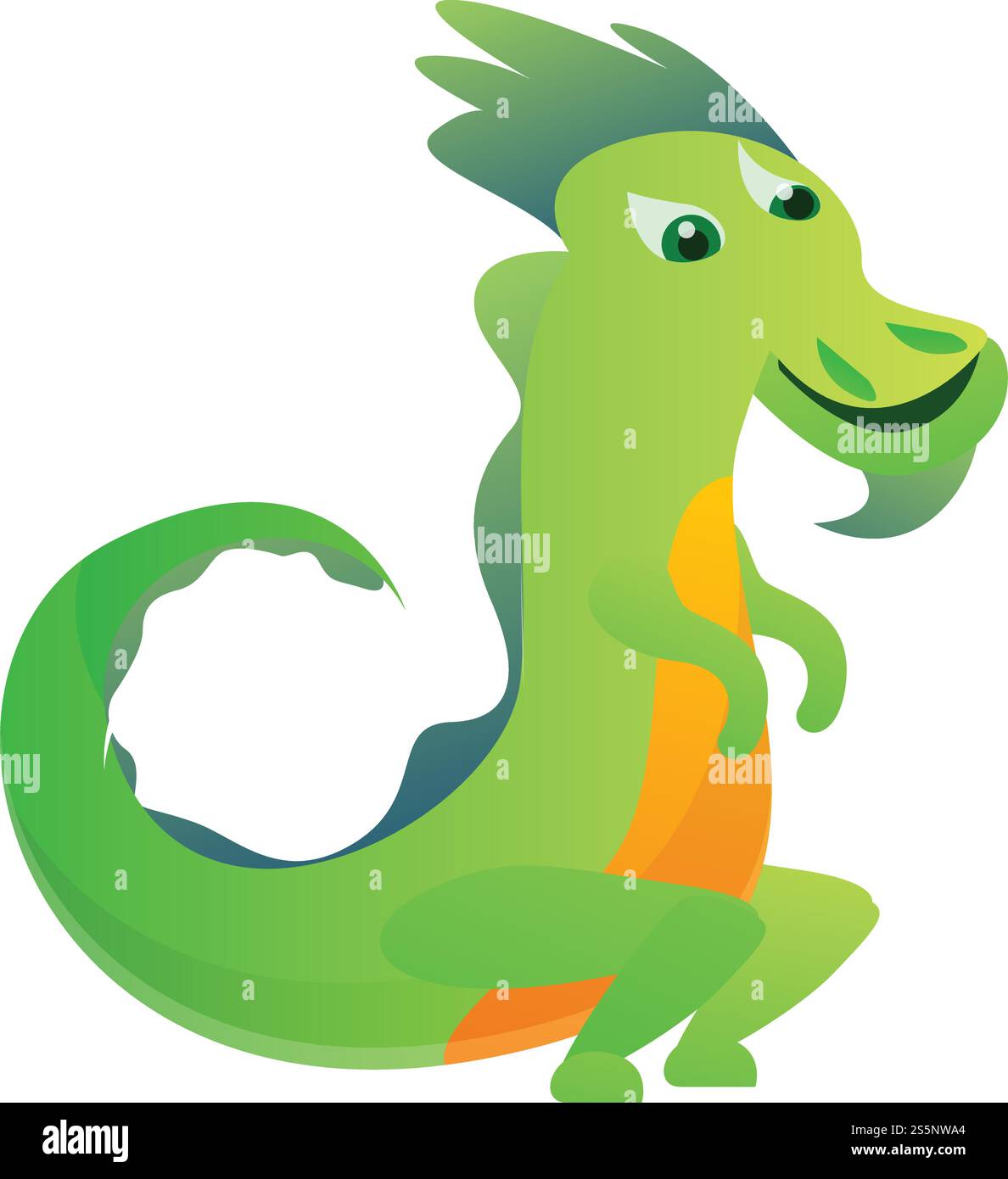 Tail dragon icon. Cartoon of tail dragon vector icon for web design ...
