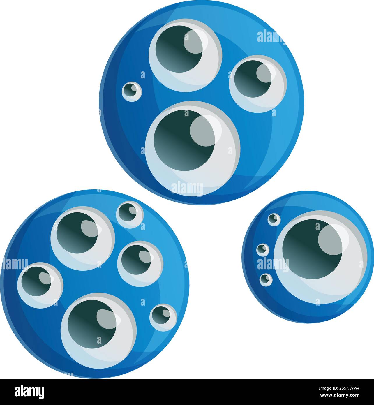 Lab eye bacteria icon. Cartoon of lab eye bacteria vector icon for web ...