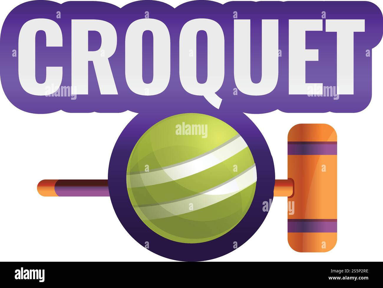 Croquet icon. Cartoon of croquet vector icon for web design isolated on ...