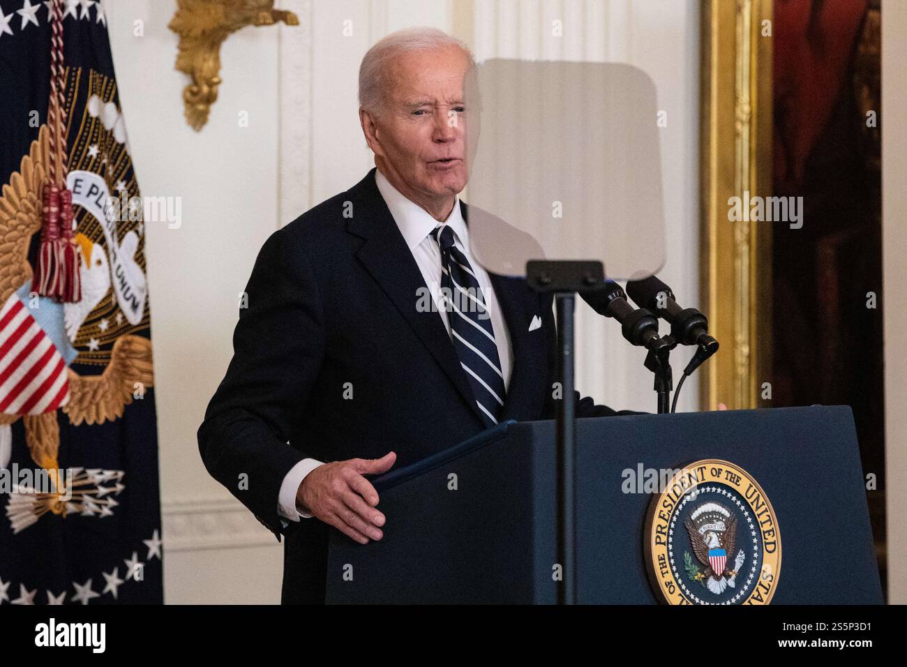 Washington, United States. 14th Jan, 2025. President Joe Biden delivers ...