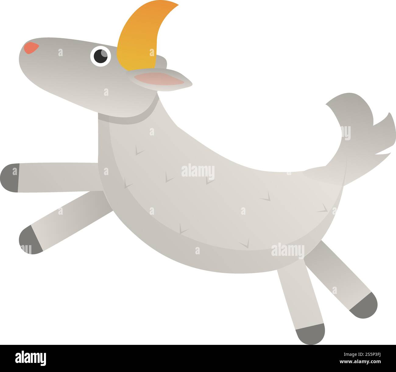 Running goat icon. Cartoon of running goat vector icon for web design ...