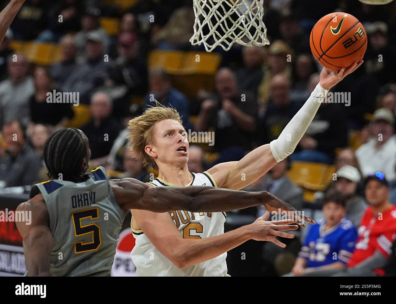 Colorado forward Trevor Baskin (6) drives to the baskety as West ...