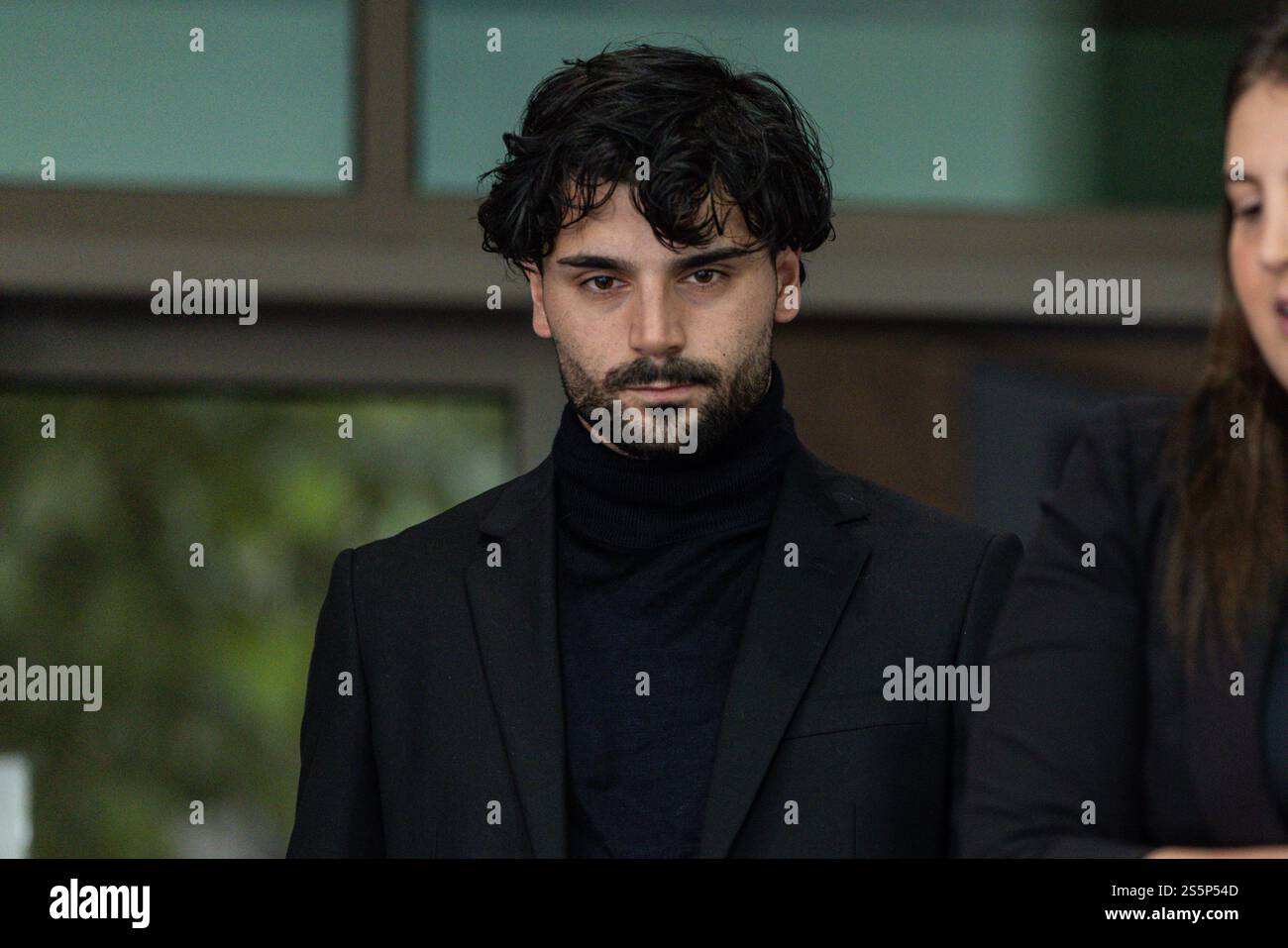 Melbourne, Australia. 15th Jan, 2025. Alexander Grutteria departs from ...