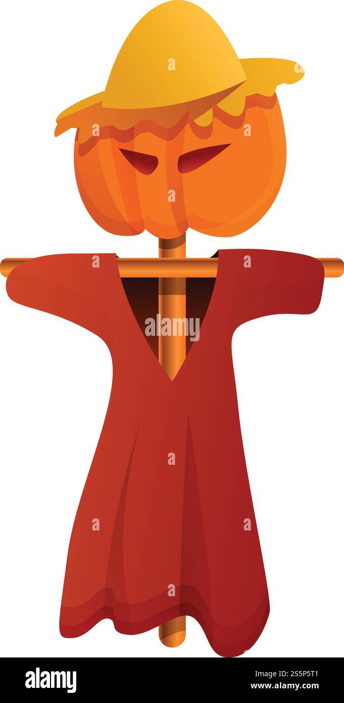 Dummy scarecrow icon. Cartoon of dummy scarecrow vector icon for web ...