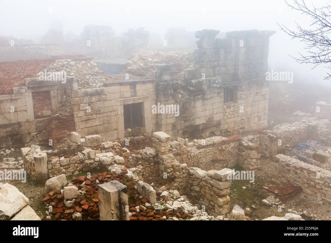 Ruins of Roman Baths complex in ancient town of Sagalassos, Turkey ...