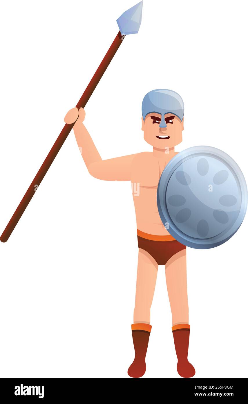 Gladiator spear icon. Cartoon of gladiator spear vector icon for web ...