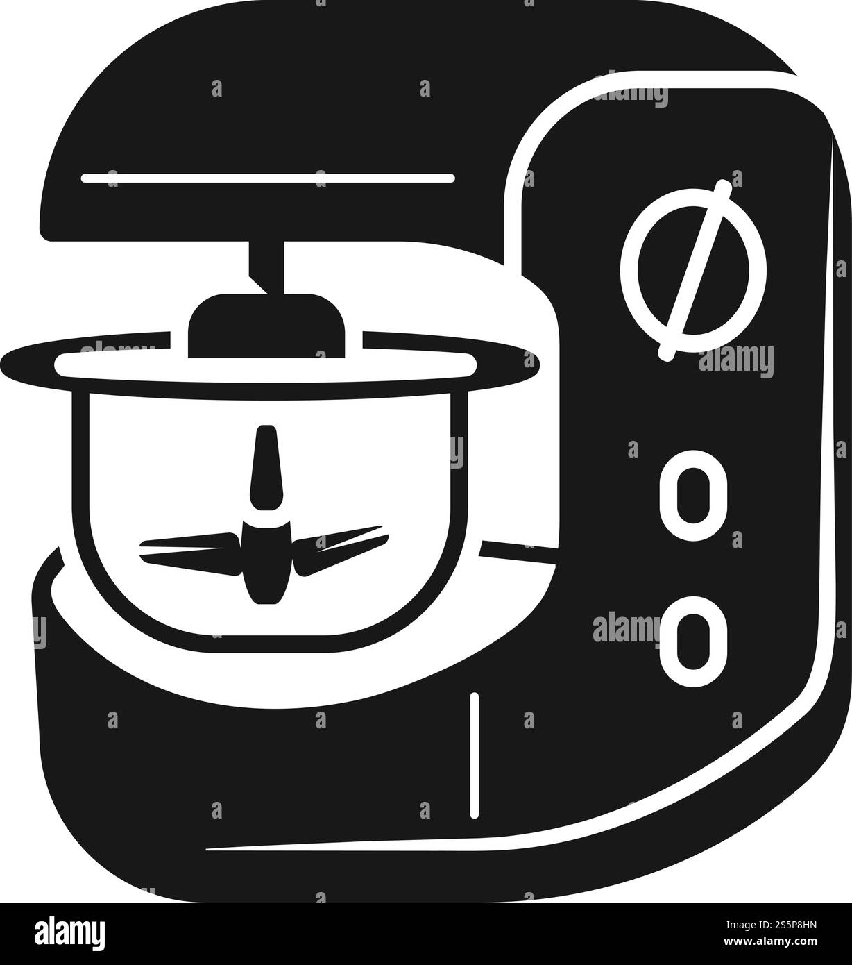Metal food processor icon. Simple illustration of metal food processor ...