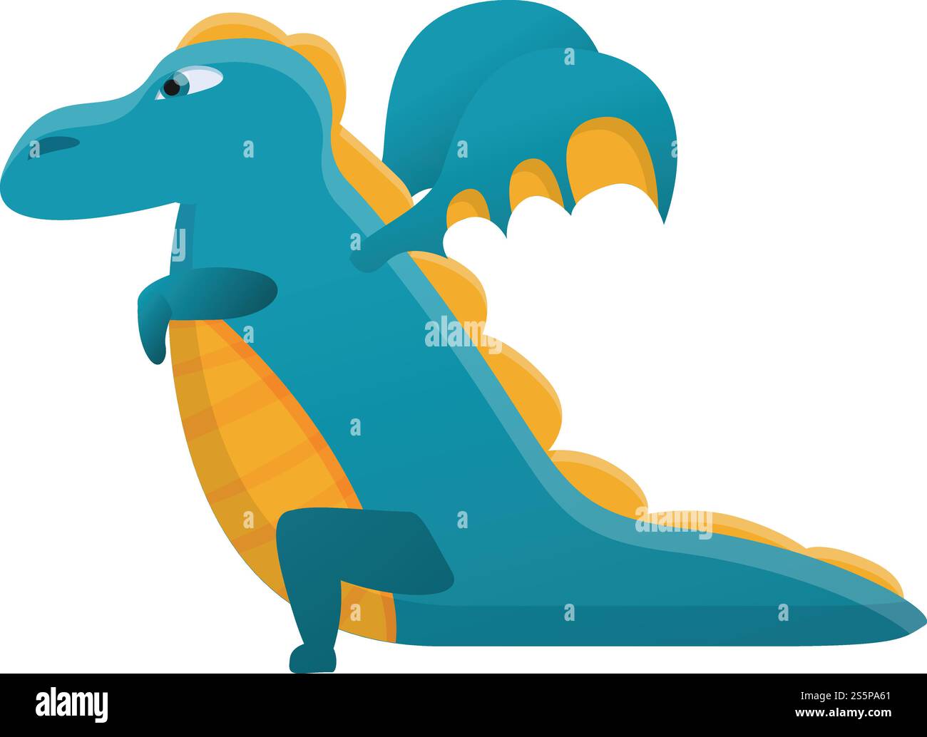 Medieval dragon icon. Cartoon of medieval dragon vector icon for web ...