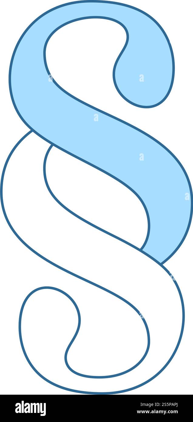 Paragraph Symbol Icon. Thin Line With Blue Fill Design. Vector ...