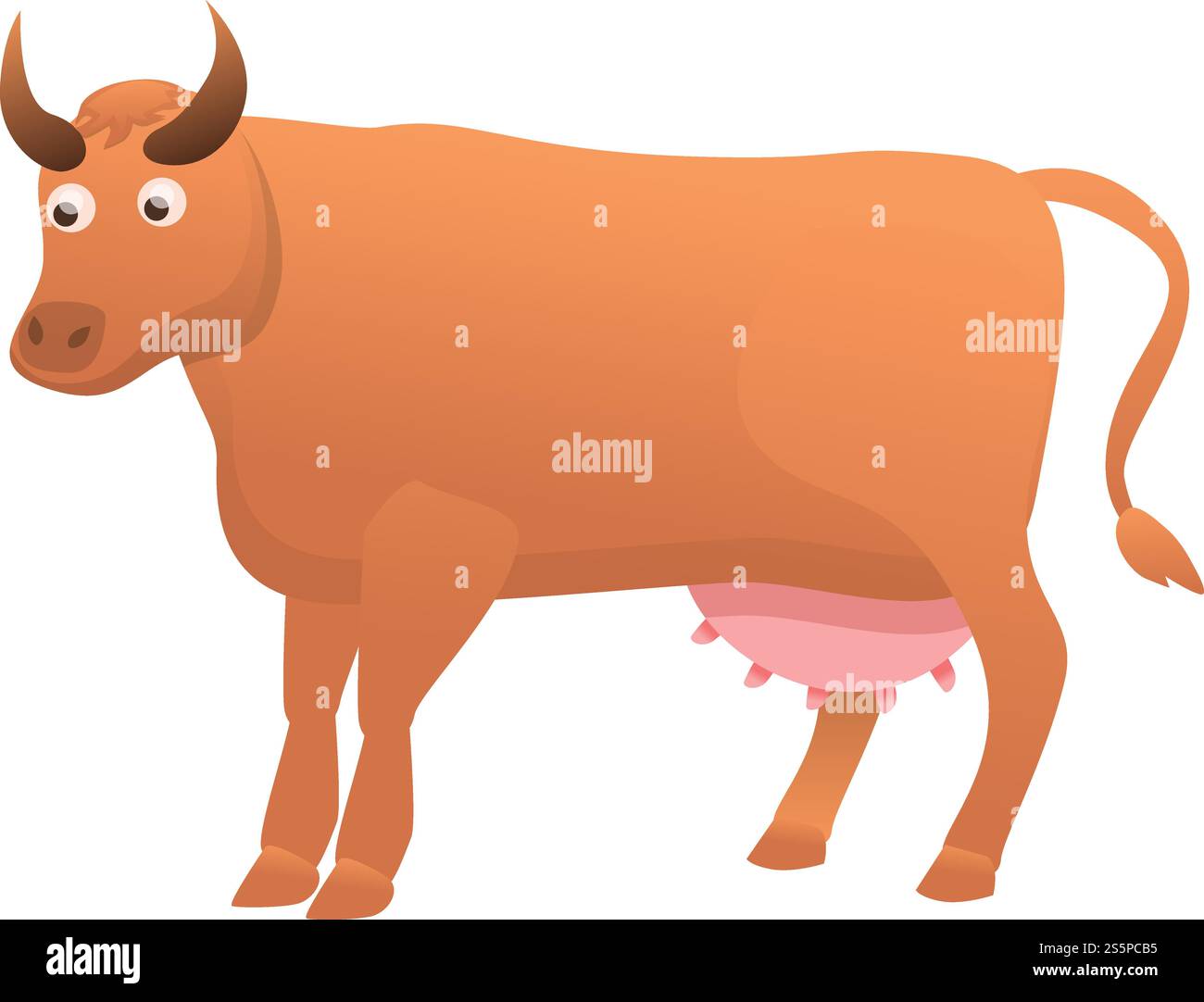Dairy cow icon. Cartoon of dairy cow vector icon for web design ...