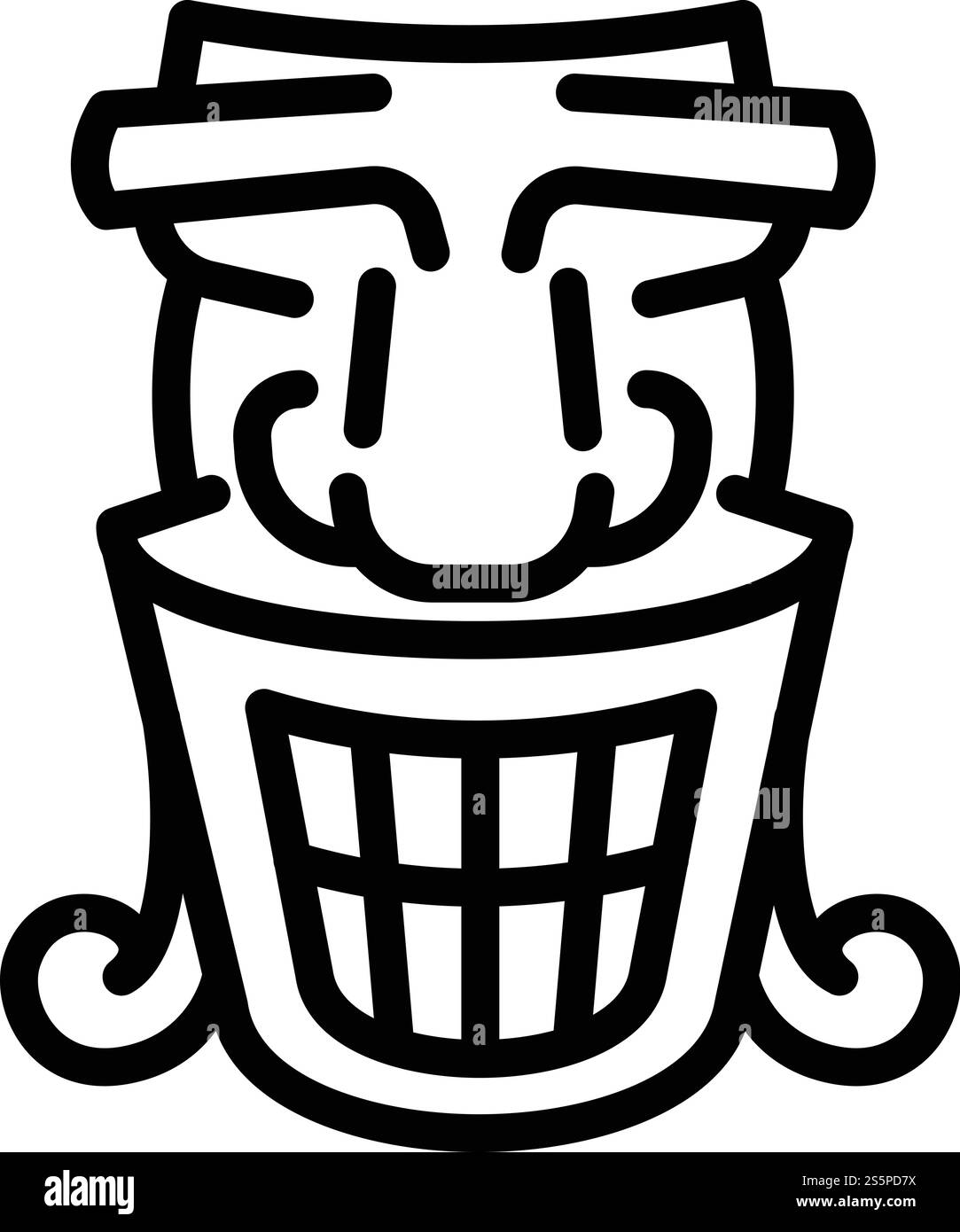 Indigenous idol icon. Outline indigenous idol vector icon for web ...